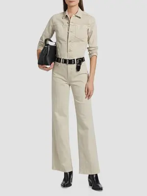 L'Agence Scottie High-rise Wide-leg Pants