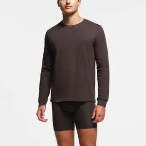 SKIMS Mens Classic Long Sleeve T Shirt | White | Xs | Cotton Phoenix