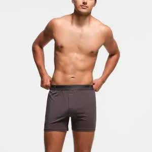 SKIMS Stretch Mens Knit Boxer Iron