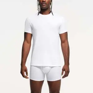SKIMS Lightweight T Shirt 3 Pack | White | | Basics - Chalk