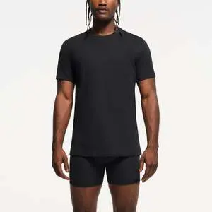 SKIMS Lightweight T Shirt 3 Pack | White | | Basics - Obsidian