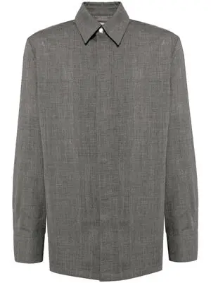 JIL SANDER Felted Wool Flannel Shirt
