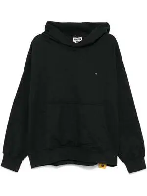 A PAPER KID Cotton Hoodie - Black
