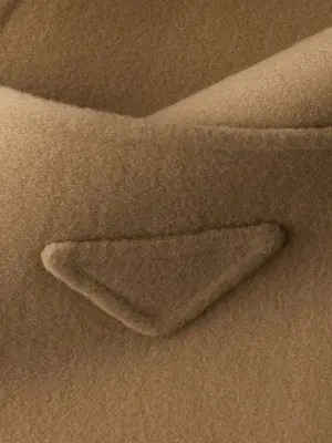 Prada Hooded Wool Scarf - Brown