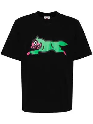 ICECREAM Graphic-print Cotton T-shirt - Black