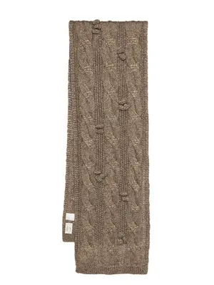 ONEFIFTEEN Cable-knit Scarf - Gold