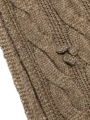 ONEFIFTEEN Cable-knit Scarf - Gold