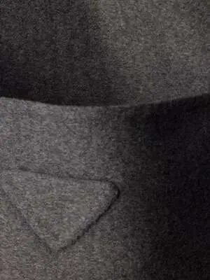 Prada Hooded Wool Scarf - Grey
