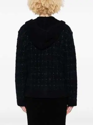 TWINSET Jacquard Knit Checked Jacket