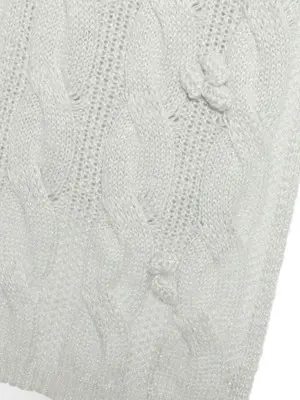 ONEFIFTEEN Cable-knit Scarf - Grey