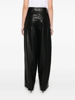 ROTATE BY BIRGER CHRISTENSEN Faux Leather Trousers