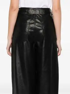 ROTATE BY BIRGER CHRISTENSEN Faux Leather Trousers
