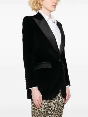Dolce & Gabbana Velvet Blazer - Black