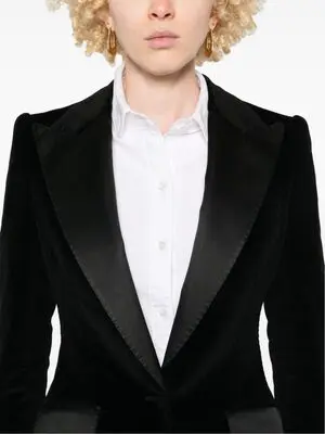 Dolce & Gabbana Velvet Blazer - Black