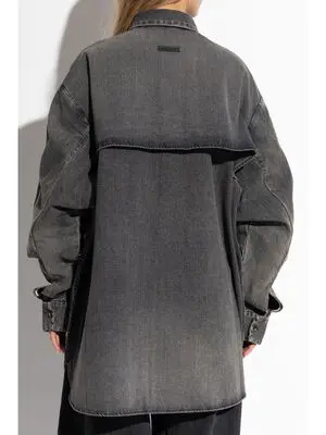 Fear Of God Vented Denim Shirt - Black