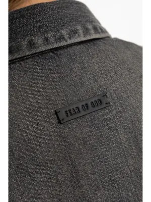 Fear Of God Vented Denim Shirt - Black