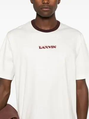 LANVIN Logo-appliqué T-shirt