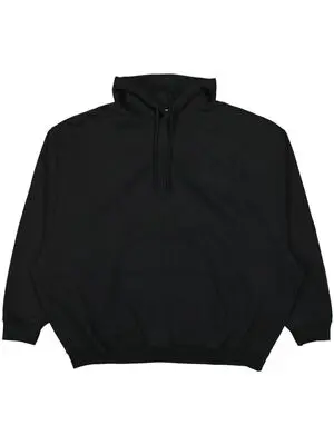 Vetements Logo-embroidered Hoodie - Black