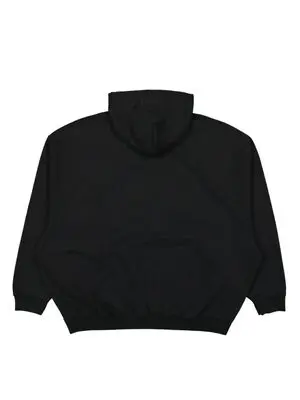 Vetements Logo-embroidered Hoodie - Black