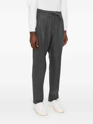 Brunello Cucinelli Pleated Wool Flannel Trousers