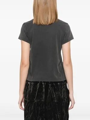 Alexander Wang Puff Logo Shrunken T-shirt - Grey