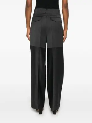 Victoria Beckham Panelled-design Trousers - Grey