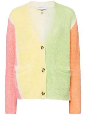 Mira Mikati Colour-block Mohair-wool Cardigan
