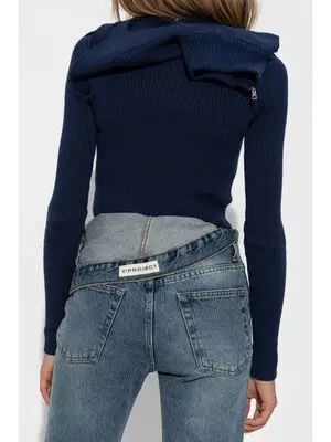 Y/project Ribbed Top - Blue