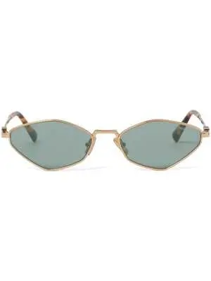 Miu Miu Regard Sunglasses - Gold