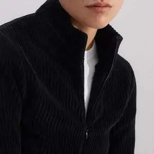 ME+EM Fluid Cord Velour Slim Fit Top