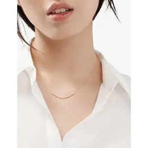 Tiffany & Co. T Smile Small 18ct Rose-gold Pendant - One-color