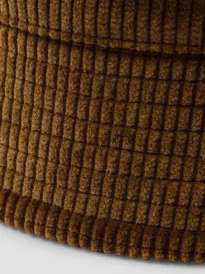 Prada Corduroy Bucket Hat - Brown