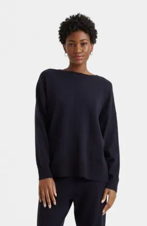 Chinti & Parker Wool & Cashmere Slouchy Sweater - Navy