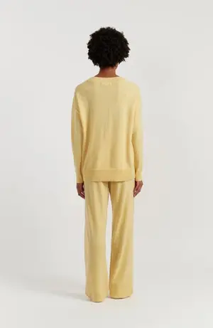 Chinti & Parker Wool & Cashmere Slouchy Sweater - Soft Yellow