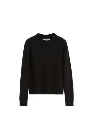 Chinti & Parker Cropped Wool & Cashmere Sweater - Black