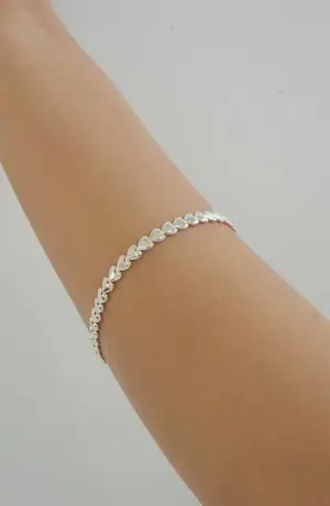 Argento Vivo Heart Bracelet - Silver