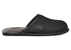 UGG Scuff Leather Slipper - Black