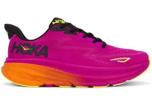 Hoka One One Clifton 9in Fuchsia/black