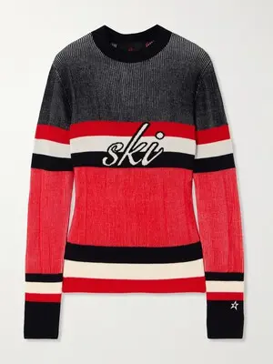 Perfect Moment Striped Sweaters For Women