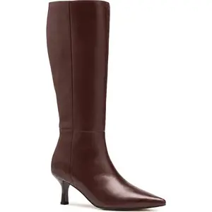 FRANKIE4 Allegra Pointed Toe Knee High Boots - Chestnut