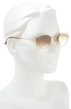 Ray-ban 58mm Irregular Oval Sunglasses