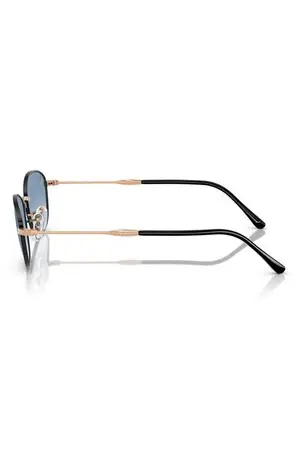 Ray-ban 58mm Irregular Oval Sunglasses - Rose Gold Black