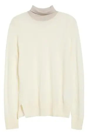 Partow Susan Turtleneck Virgin Wool Sweater - Cloud