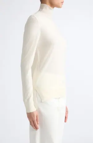 Partow Susan Turtleneck Virgin Wool Sweater - Cloud