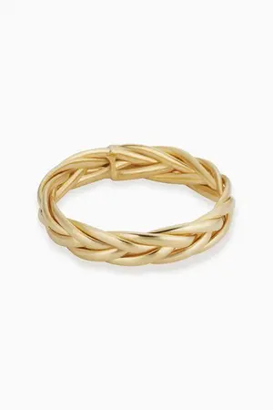 ORADINA 14k Solid Gold Caesar Stack Ring