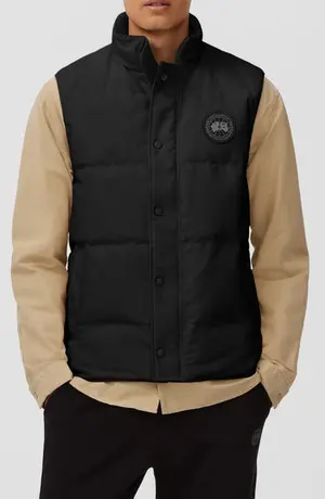 Men's Leather Trim Vests