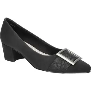 EASY WORKS BY EASY STREET Cider Pointed Toe Pump - Black Matte