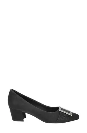 EASY WORKS BY EASY STREET Cider Pointed Toe Pump - Black Matte
