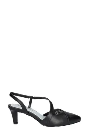 EASY WORKS BY EASY STREET Emerald Slingback Pumps - Black