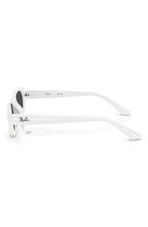 Ray-ban 53mm Oval Sunglasses - White